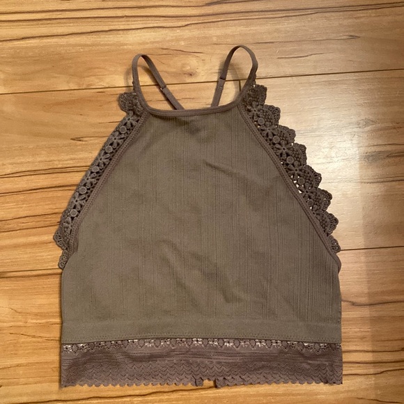 Tops | Lace Cropped Tank | Poshmark